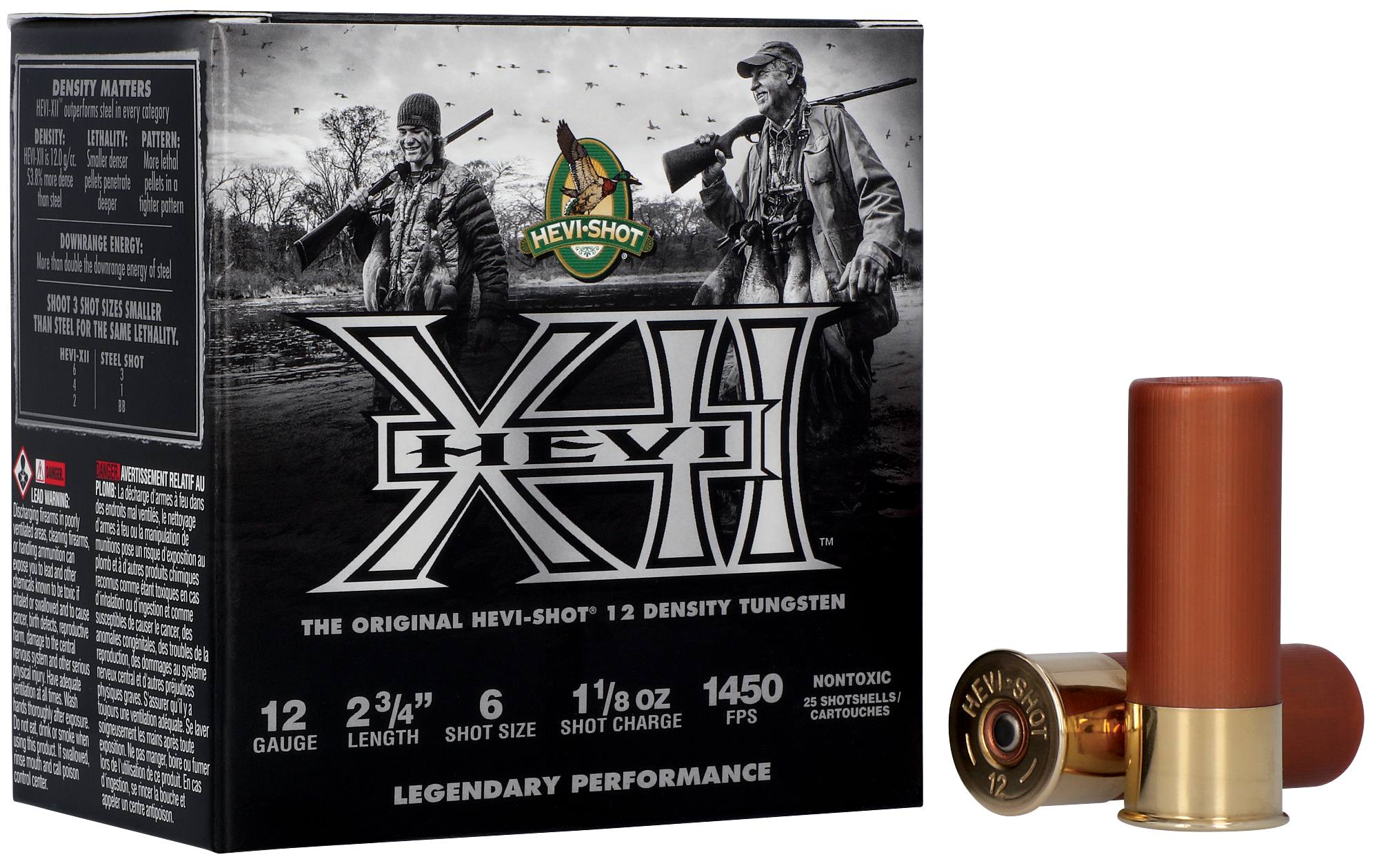 Buy Hevi-XII 12 Gauge Ammo | 6 Shot, 1 1/8 oz, 2-3/4in / 70mm, 1450 FPS ...