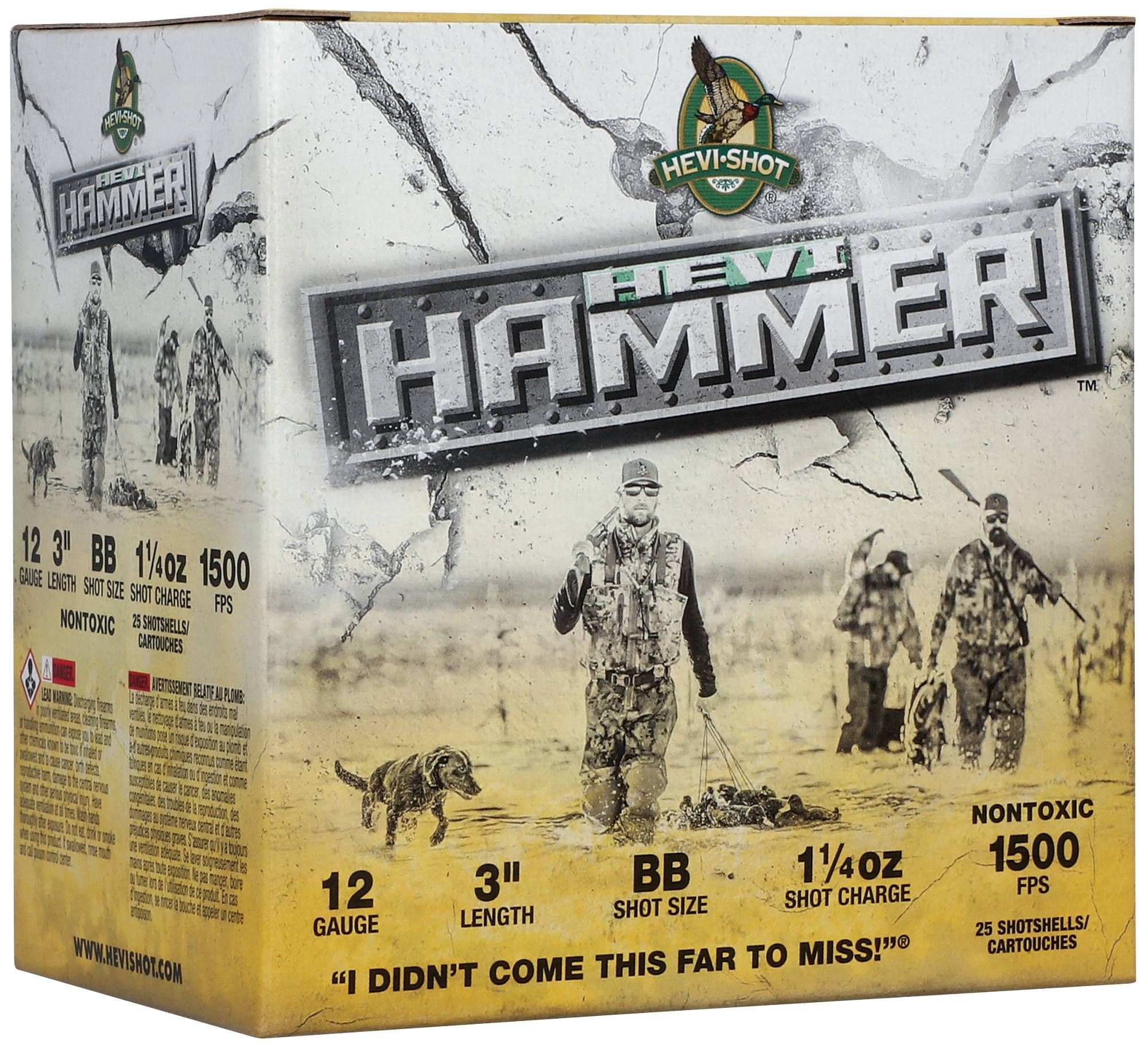 Buy Hevi-Hammer 12 Gauge Ammo | BB Shot, 1 1/4 oz, 3in / 76mm, 1500 FPS | HEVI-SHOT