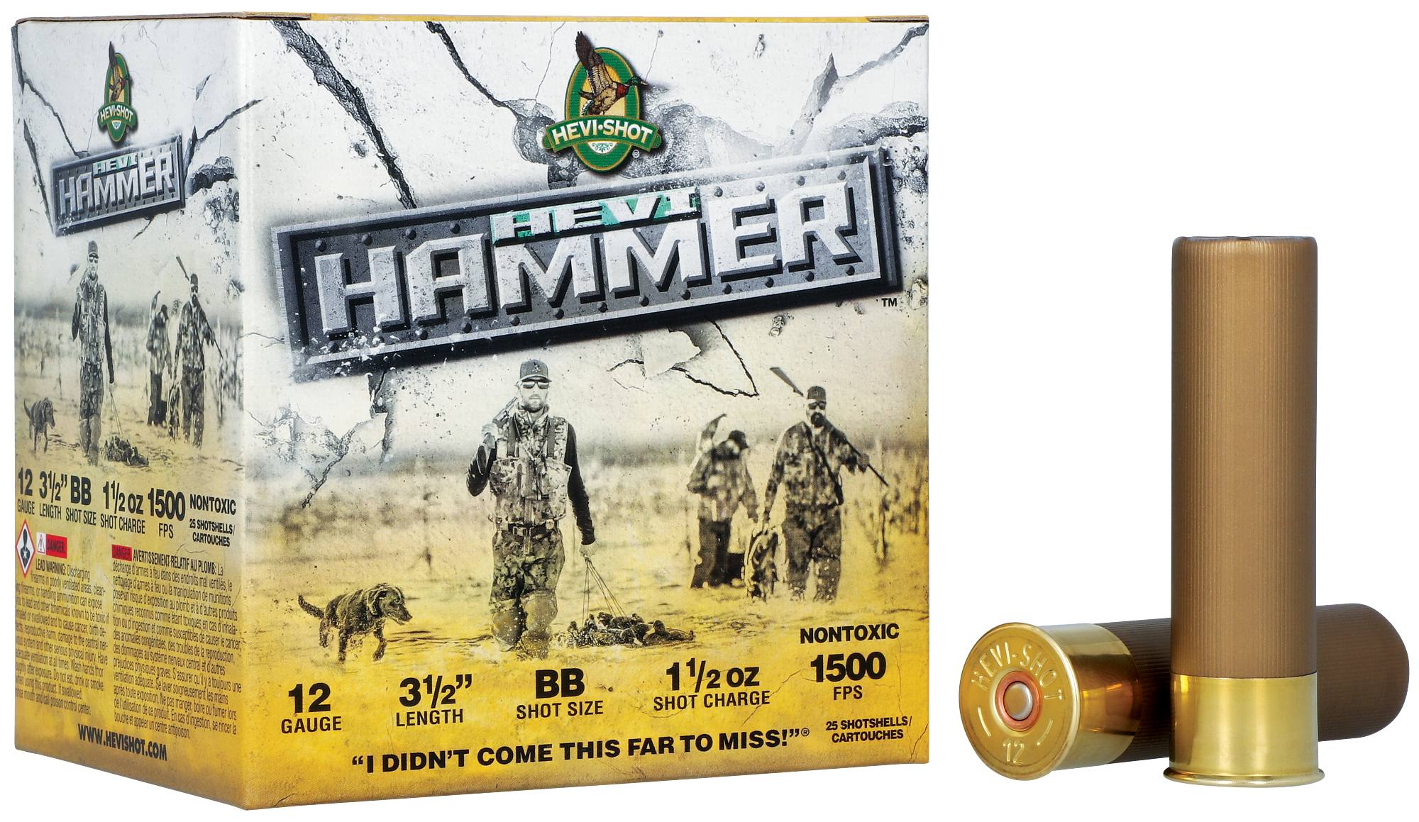 Buy Hevi-Hammer 12 Gauge Ammo | BB Shot, 1 1/2 oz, 3-1/2in / 89mm, 1500 ...