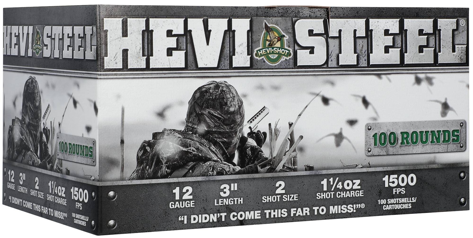 Buy Hevi-Steel 12 Gauge Ammo | 2 Shot, 1 1/4 oz, 3in / 76mm, 1500 FPS ...